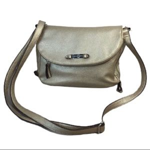 Jessica Simpson | Bags | Jessica Simpson Faux Leather Gold Crossbody ...
